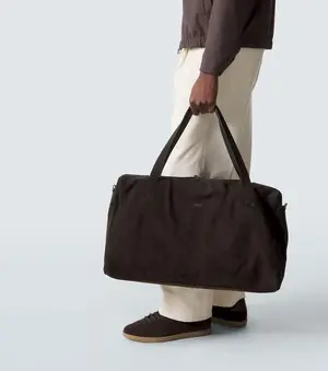 Zegna Leather Duffel Bag