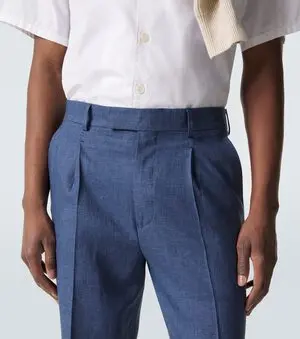 Zegna Slim Linen Trousers