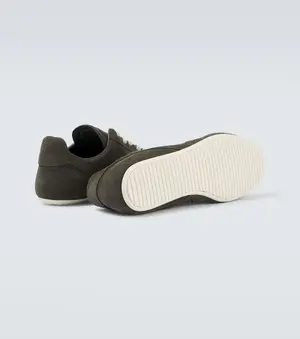 Rick Owens Minimal Suede Sneakers - Grey