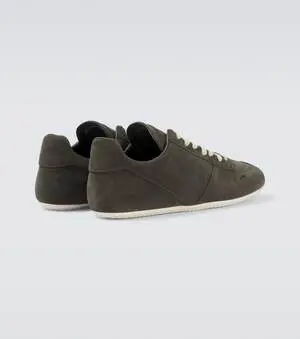 Rick Owens Minimal Suede Sneakers - Grey
