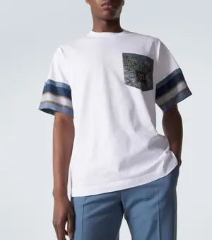 Dolce & Gabbana Printed Cotton And Silk T-shirt