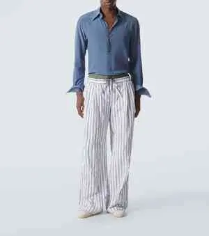 Dolce & Gabbana Silk Crepe De Chine Shirt - Blue
