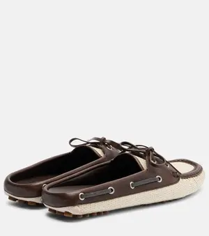 Brunello Cucinelli Monili Canvas Mules