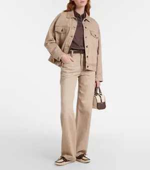 Brunello Cucinelli Monili Canvas Mules