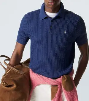 Polo Ralph Lauren Cable-knit Cotton Polo Sweater