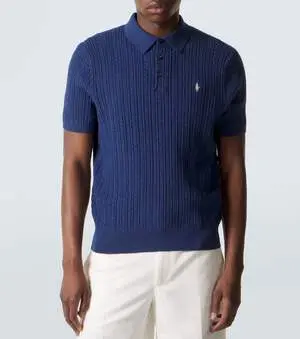 Polo Ralph Lauren Cable-knit Cotton Polo Sweater