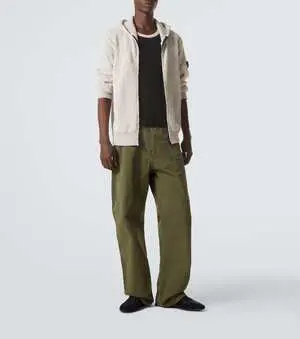 Stone Island Compass Cotton Zip-up Hoodie