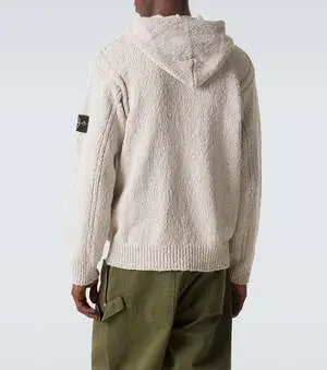 Stone Island Compass Cotton Zip-up Hoodie