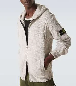 Stone Island Compass Cotton Zip-up Hoodie
