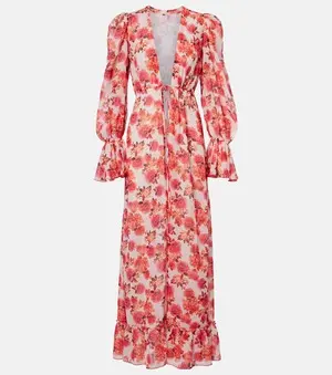 BANANHOT Berta Floral Beach Cover-up - Red
