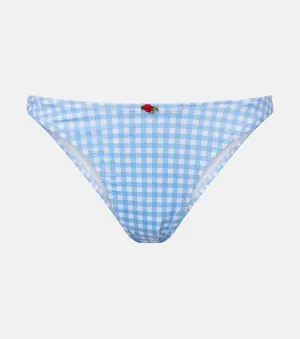 BANANHOT Esme Gingham Bikini Bottom - Blue