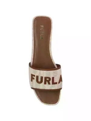 Furla Logo Sliders - Neutrals