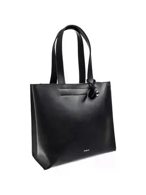Furla Medium Leather Top Handle Tote Bag - Black
