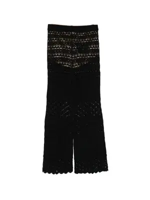 SEMICOUTURE Amalia Knit Trousers - Black