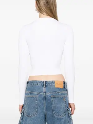 DIESEL® Logo Cropped Top - White