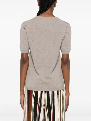 Soft Goat Cashmere Crewneck Sweater - Grey