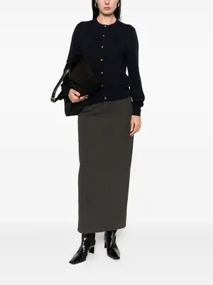 Soft Goat Cashmere Cardigan - Blue