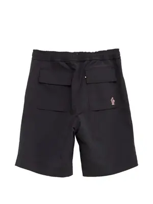 Moncler Technical Froissé Bermuda Shorts - Black
