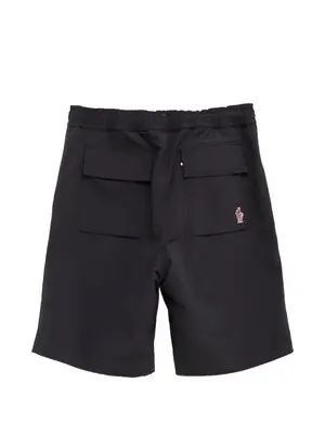 Moncler Technical Froissé Bermuda Shorts - Black