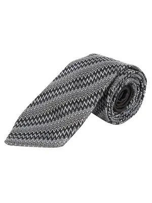 Missoni Printed Neck Tie - Black