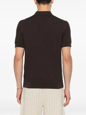 PAOLO PECORA Cotton Polo Shirt - Brown