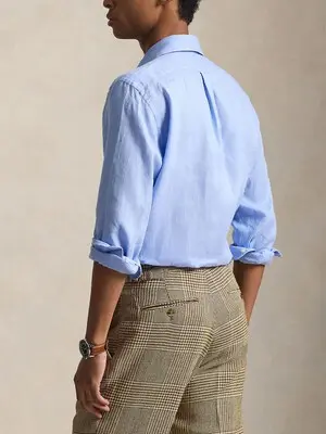 Polo Ralph Lauren Linen Shirt - Sky Blue