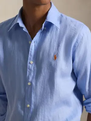 Polo Ralph Lauren Linen Shirt - Sky Blue
