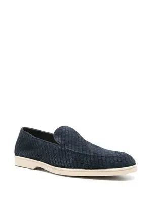 DOUCAL'S Moccasin Vaschetta Intreccio - Blue