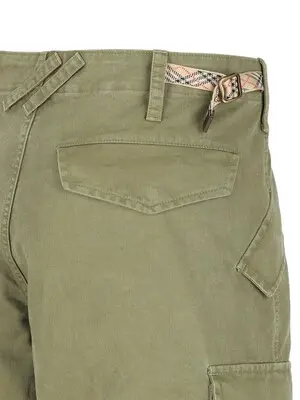 Burberry Cotton Cargo Trousers - Green