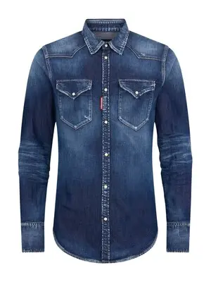 Dsquared2 Pefecto Wash Classic Shirt - Blue