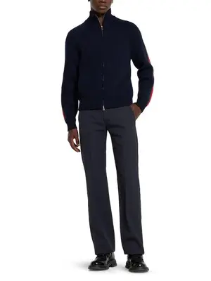 Gucci Wool Zip-up Jacket - Blue