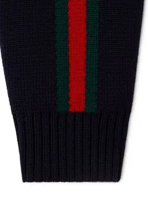 Gucci Wool Zip-up Jacket - Blue