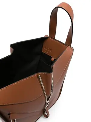 Loewe Hammock Compact Leather Handbag - Brown