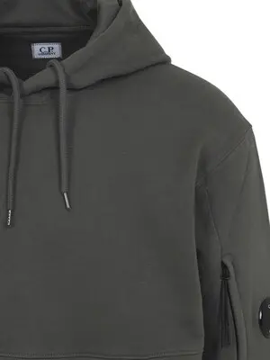 C.P. COMPANY Logo Cotton Hoodie - Grey