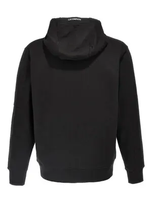 C.P. COMPANY Cotton Hoodie With Sleeve Pocket Detail - Black