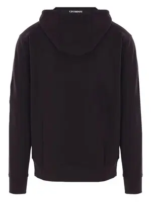 C.P. COMPANY Cotton Hoodie With Sleeve Pocket Detail - Black