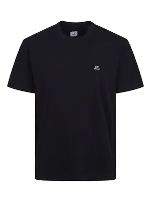 C.P. COMPANY Logo Cotton T-shirt - Blue