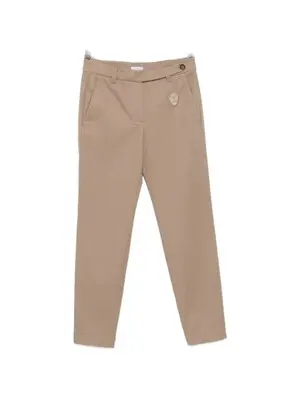 Brunello Cucinelli Cotton Trousers - Brown