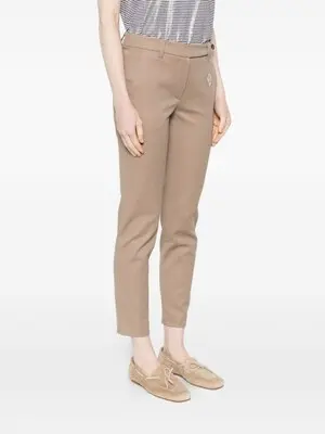 Brunello Cucinelli Cotton Trousers - Brown