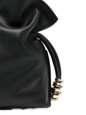 Loewe Flamenco Mini Leather Clutch - Black