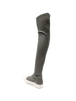 Rick Owens Leather Over-the-knee Boots - Grey