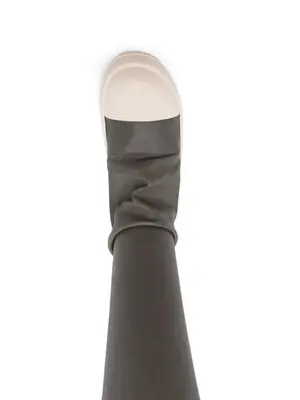 Rick Owens Leather Over-the-knee Boots - Grey