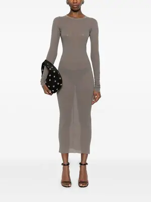 Rick Owens Ribbed Midi Dress