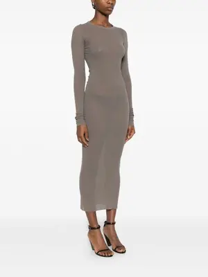 Rick Owens Ribbed Midi Dress