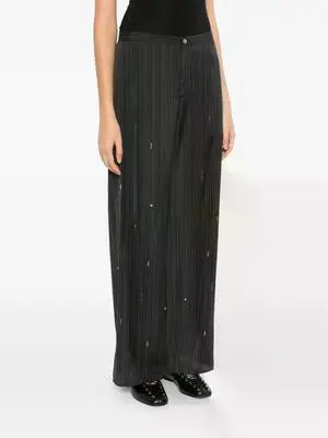 JNBY Beaded Stripe Detail Wide Leg Trousers