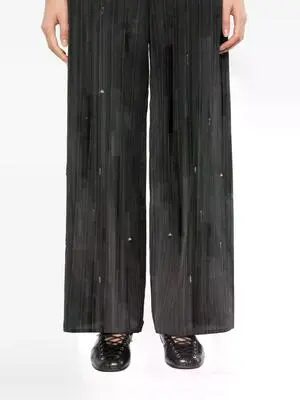 JNBY Beaded Stripe Detail Wide Leg Trousers