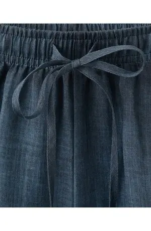 Mango Ramie Pajama Pants - Ink Blue
