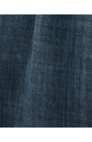 Mango Ramie Pajama Pants - Ink Blue