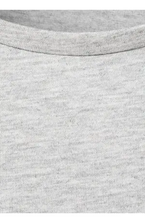 Mango Short Sleeve Pajama T-shirt - Light/pastel Grey