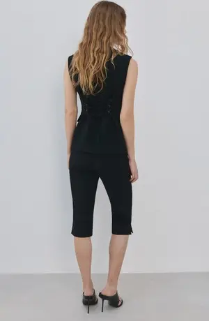 Mango Biker Crop Leggings